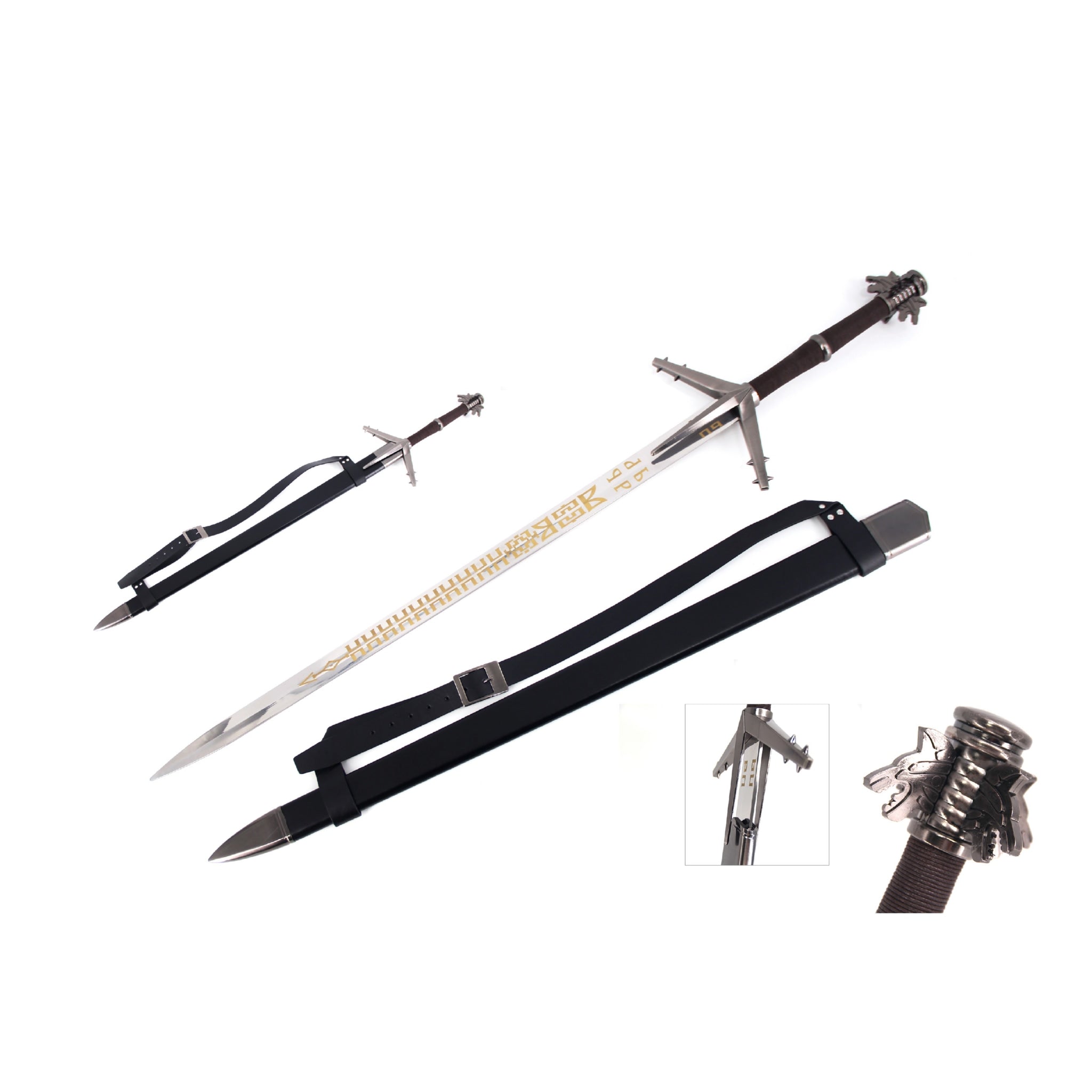 The Witcher Aerondight Metal Sword with Sheath – SWORDVERSE
