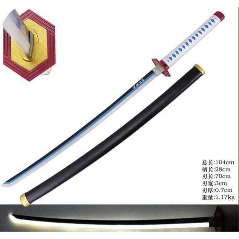 Demon Slayer Tomioka Giyuu's Katana Metal LED Sword – SWORDVERSE